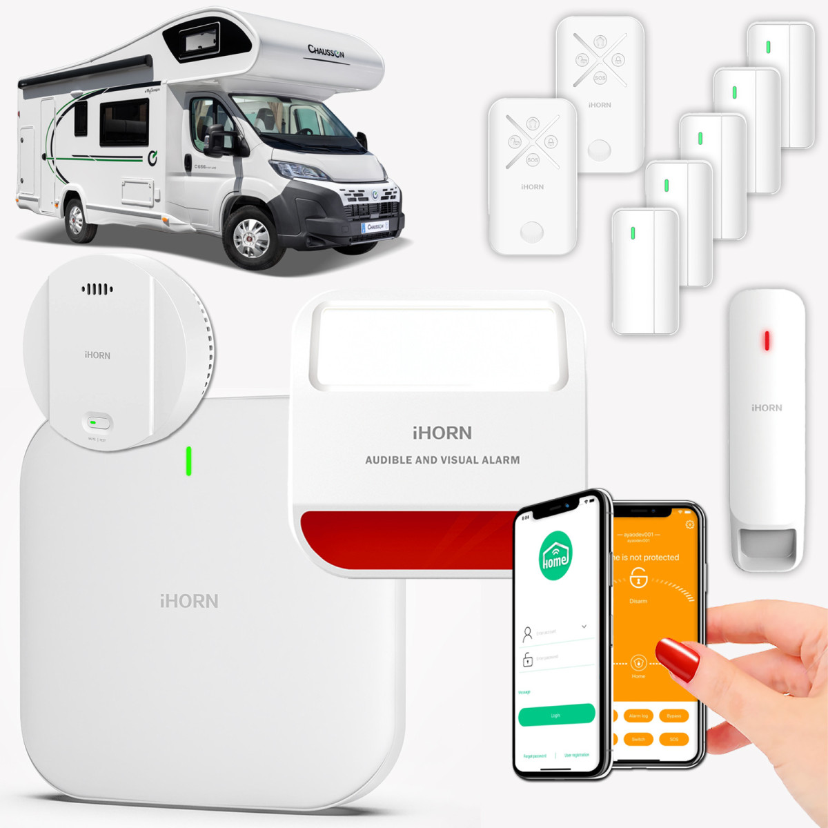 Alarme 4G Camping Car Capucine avec carte SIM connectée sans abonnement